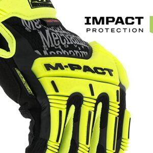 Mechanix WEARSMP-C91-010 Cut Resistant Gloves, Hi-Vis Yllw, L, PR,Fluorescent Yellow & Orange,Large