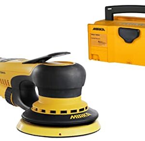 Mirka MID55020CAUS Direct Electric Random Orbital Sander, 5-Inch, Yellow, Black