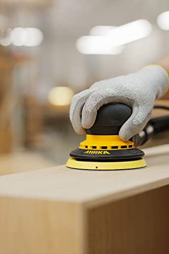 Mirka MID55020CAUS Direct Electric Random Orbital Sander, 5-Inch, Yellow, Black