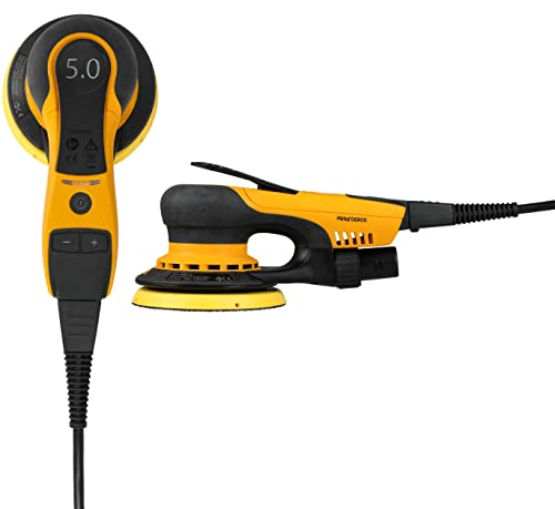 Mirka MID55020CAUS Direct Electric Random Orbital Sander, 5-Inch, Yellow, Black