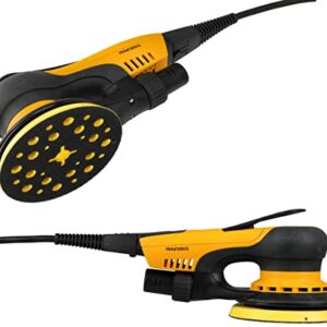 Mirka MID55020CAUS Direct Electric Random Orbital Sander, 5-Inch, Yellow, Black