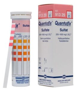 macherey-nagel, 91329, quantofix sulfate, box of 100 strips