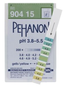 macherey-nagel, 90415, pehanon ph 3.8-5.5, box of 200 strip