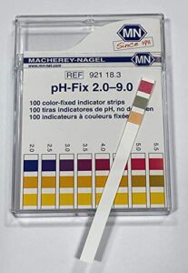 macherey-nagel, 92118, ph-fix 2.0-9.0, box of 100 strips