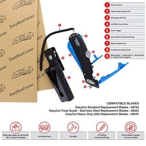 12 Pack Easycut Blue Safety Box Cutters Easy Cut