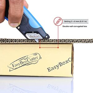 12 Pack Easycut Blue Safety Box Cutters Easy Cut