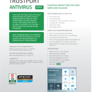 TrustPort Antivirus 2015 1 PC [Download]