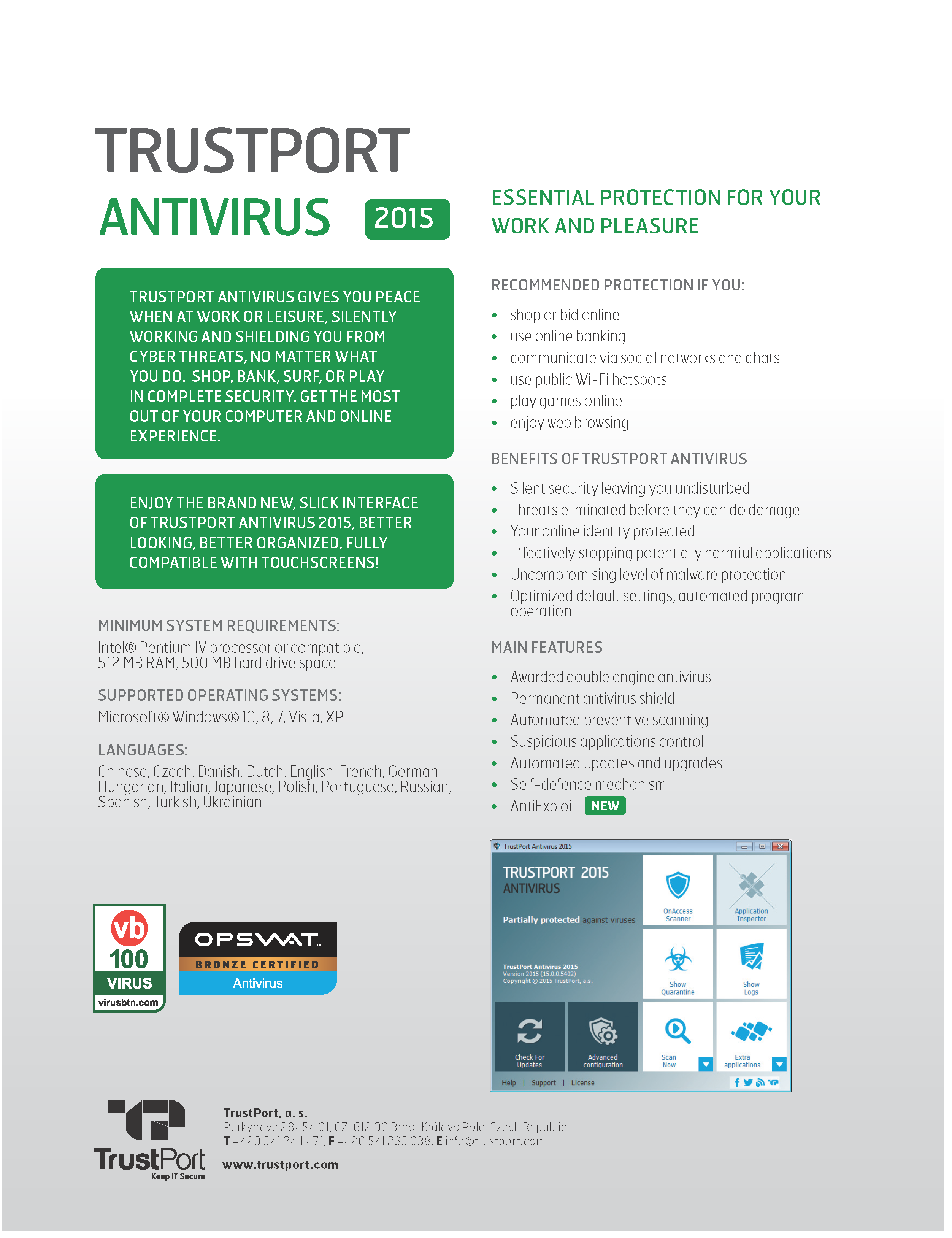 TrustPort Antivirus 2015 1 PC [Download]