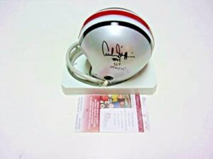 archie griffin ohio state buckeyes heisman 74/75 jsa/coa signed mini helmet - autographed college mini helmets