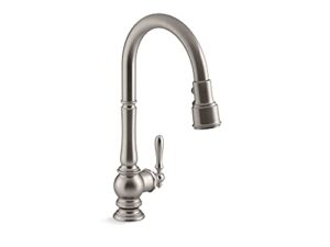 kohler 99259-vs artifacts kitchen faucet, 17.63 x 4.31 x 8.50 inches, vibrant stainless