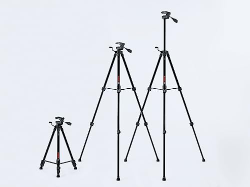 Bosch BT150 Compact Tripod with Extendable Height for Use with Line Lasers, Point Lasers, and Laser Distance Tape Measuring Tools, Black