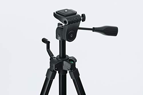 Bosch BT150 Compact Tripod with Extendable Height for Use with Line Lasers, Point Lasers, and Laser Distance Tape Measuring Tools, Black