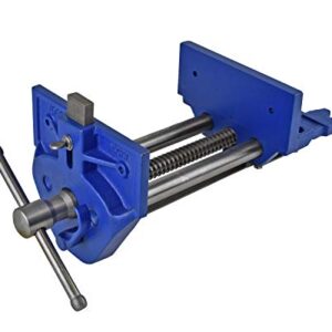 Yost Vises M9WW Rapid Action Woodworking Vise | Quick Release Lever for Quick Adjustments | 9 Inch Jaw Width | Made with Heavy-Duty Cast Iron | Blue