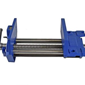 Yost Vises M9WW Rapid Action Woodworking Vise | Quick Release Lever for Quick Adjustments | 9 Inch Jaw Width | Made with Heavy-Duty Cast Iron | Blue