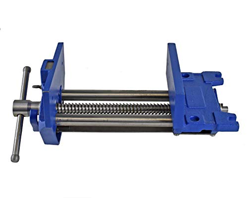 Yost Vises M9WW Rapid Action Woodworking Vise | Quick Release Lever for Quick Adjustments | 9 Inch Jaw Width | Made with Heavy-Duty Cast Iron | Blue