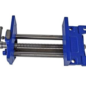 Yost Vises M9WW Rapid Action Woodworking Vise | Quick Release Lever for Quick Adjustments | 9 Inch Jaw Width | Made with Heavy-Duty Cast Iron | Blue