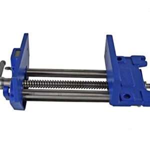 Yost Vises M9WW Rapid Action Woodworking Vise | Quick Release Lever for Quick Adjustments | 9 Inch Jaw Width | Made with Heavy-Duty Cast Iron | Blue