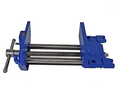 Yost Vises M9WW Rapid Action Woodworking Vise | Quick Release Lever for Quick Adjustments | 9 Inch Jaw Width | Made with Heavy-Duty Cast Iron | Blue