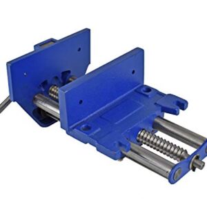 Yost Vises M9WW Rapid Action Woodworking Vise | Quick Release Lever for Quick Adjustments | 9 Inch Jaw Width | Made with Heavy-Duty Cast Iron | Blue