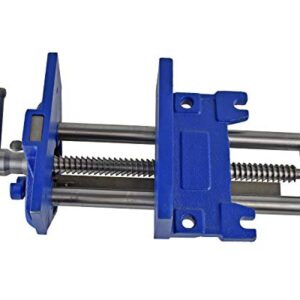 Yost Vises M9WW Rapid Action Woodworking Vise | Quick Release Lever for Quick Adjustments | 9 Inch Jaw Width | Made with Heavy-Duty Cast Iron | Blue