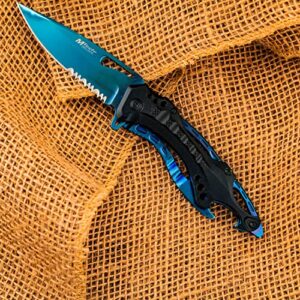 Tac-Force MT-A705BL spring Assisted Tactical Folding Knife, 4.5-inch Closed