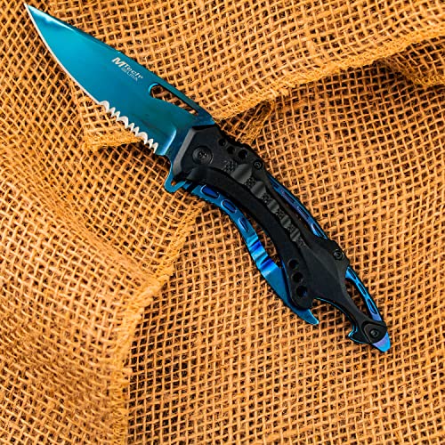 Tac-Force MT-A705BL spring Assisted Tactical Folding Knife, 4.5-inch Closed