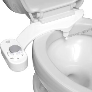 squatty potty refresh-it dual stream fresh water bidet toilet seat attachment non electric