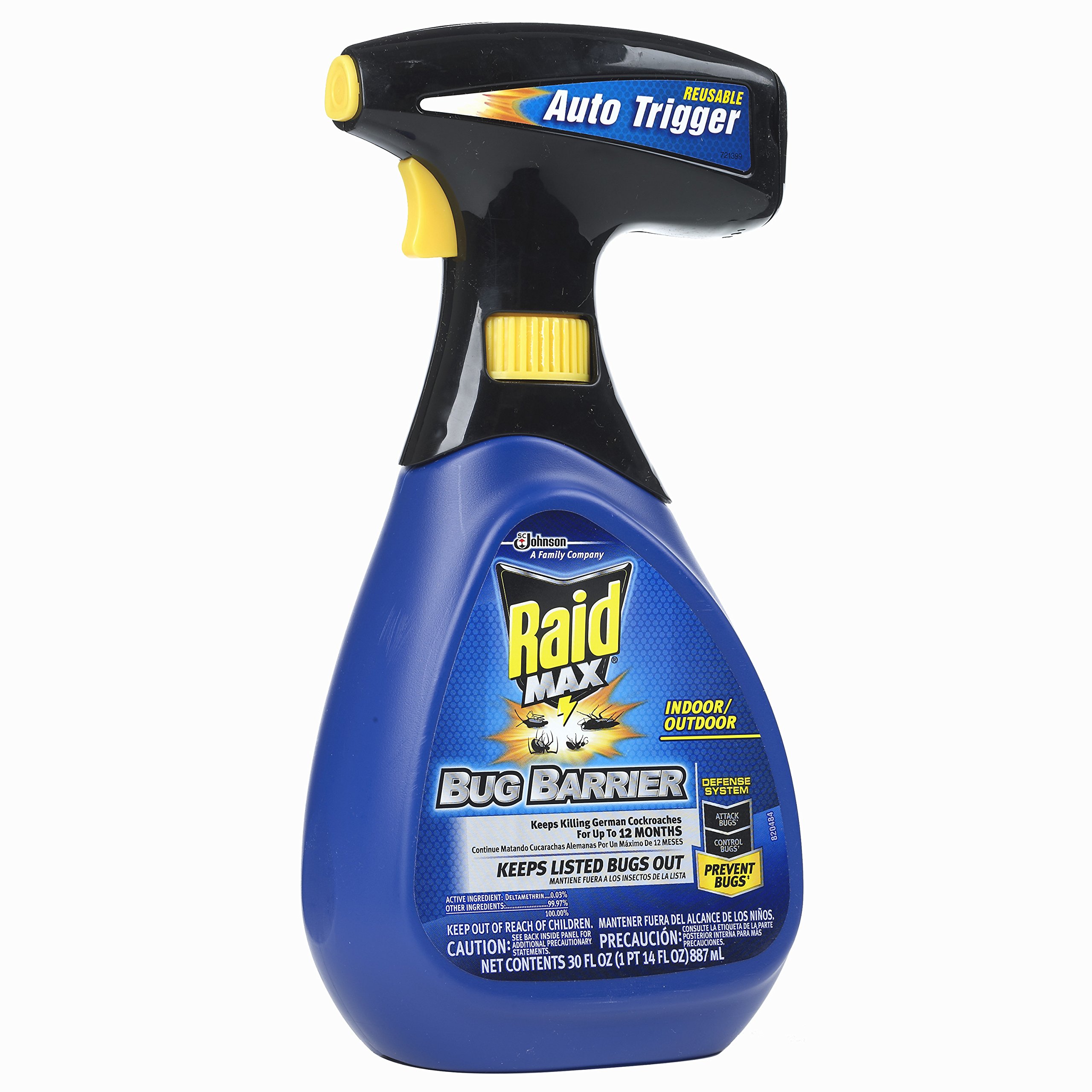 Raid 10191500 MAX Bug Barrier, Pack - 1, 30oz Trigger