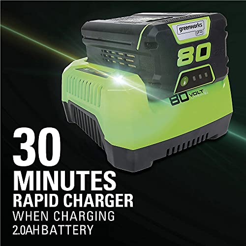 Greenworks PRO 80V Rapid Charger (Genuine Greenworks Charger)