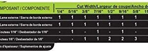 The Mibro Group 416381 Carbide Stacking Dado Blade Set - 14 Pieces, Silver, 8"