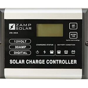 Zamp Solar 30-Amp Solar Charge Controller, Monitor, Regulate and Protect your Batteries