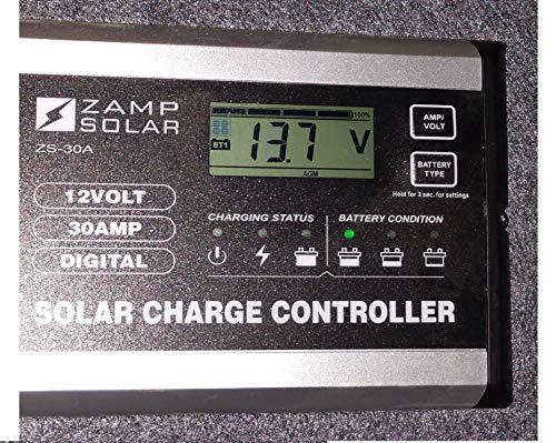 Zamp Solar 30-Amp Solar Charge Controller, Monitor, Regulate and Protect your Batteries