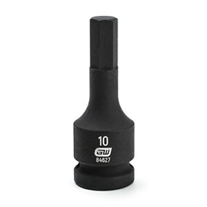 gearwrench 1/2" drive hex bit impact socket, 10mm - 84627