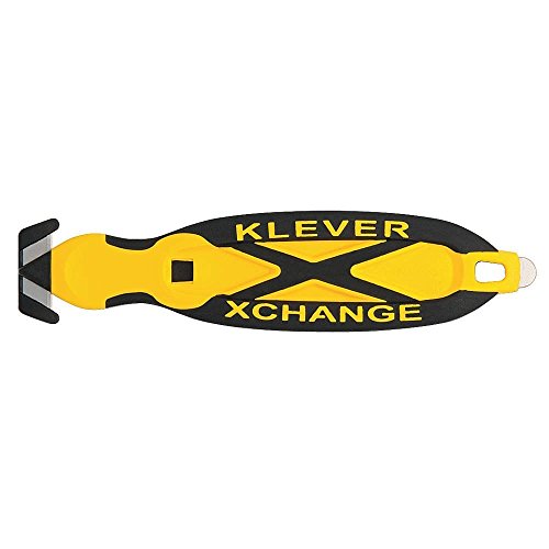 Klever Kutter Xchange Cutter, Box, Safety, Yellow, 12 Piece