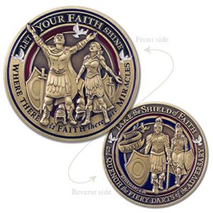 faith (armor of god) challenge coin · faith in god challenge coin