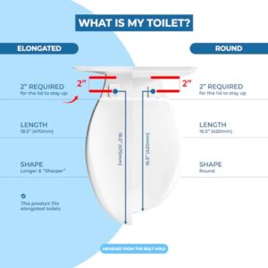 GenieBidet [ELONGATED] Bidet Attachment for Toilet Seat | Fits Your Current Toilet Seat - No Wiring & Easy Install | Self Cleaning Dual Nozzles, Rear & Feminine Cleaning | Travel Bidet Gift Included