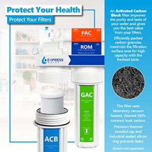 10 Pack Activated Carbon Block ACB Water Filter Replacement – 5 Micron, 10 inch Filter – Under Sink and Reverse Osmosis System