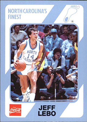 Jeff Lebo Basketball Card (North Carolina) 1989 Collegiate Collection Coca Cola #134