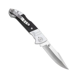 sog ff3002-cp hunting folding knives, silver and black