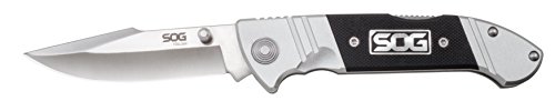 SOG FF3002-CP Hunting Folding Knives, Silver and Black