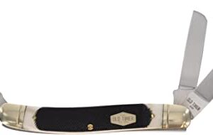 Old Timer 858OTB Genuine Bone Lumberjack 7.9in S.S. Traditional Folding Knife with 3.4in Clip Point Blade and Bone Handle for Outdoor, Hunting, Camping and EDC