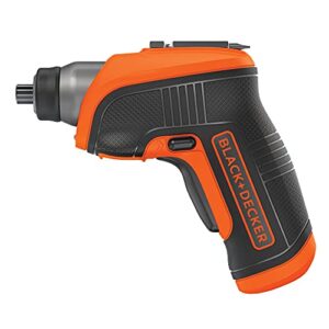 black+decker 4v max* cordless screwdriver with led light (bdcs30c)