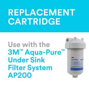 Aqua-Pure Under Sink Replacement Water Filter Cartridge AP217, Full Flow, white, 2