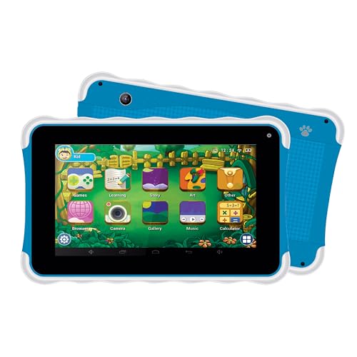 Supersonic Kids' SC-774KT Munchkins Blue 7” Tablet with Android Oreo GO & Bluetooth 8GB