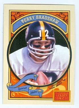 Terry Bradshaw football card (Pittsburgh Steelers) 2014 Panini Golden Age #150