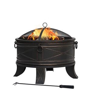 quadripod 26 in. round fire pit