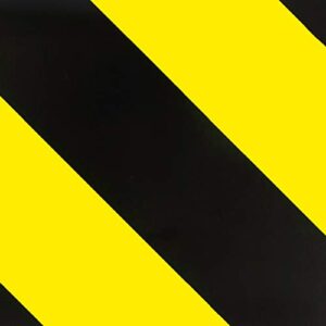 Bertech Safety Warning Hazard Floor Tape, 3 Inch x 54 Feet, Black and Yellow Stripes