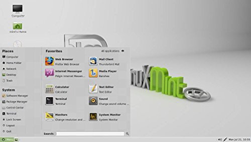 Linux Mint 17.1 Cinnamon KDE Mate Xfce 32-Bit 64-Bit Editions on 16GB USB Flash Drive - Complete Replacement for Microsoft Windows OS - Plus Bonus Software Hiren's BootCD 15.2 Included