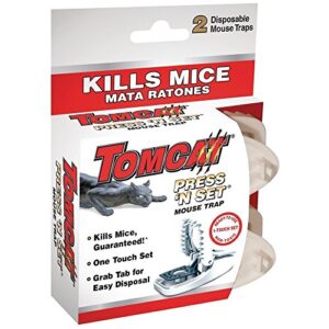 tomcat press 'n set mouse trap, 2-pack(2pack 4 traps total)