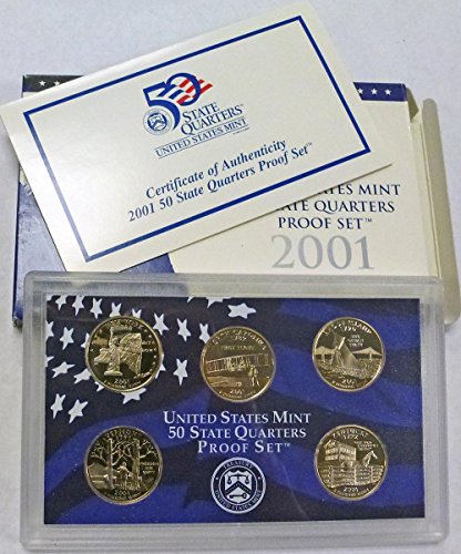 2001 S Statehood Quarters Proof Set Original Mint